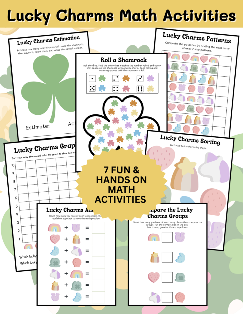 Lucky Charms Math Activities for Preschool & Kindergarten (Free ...